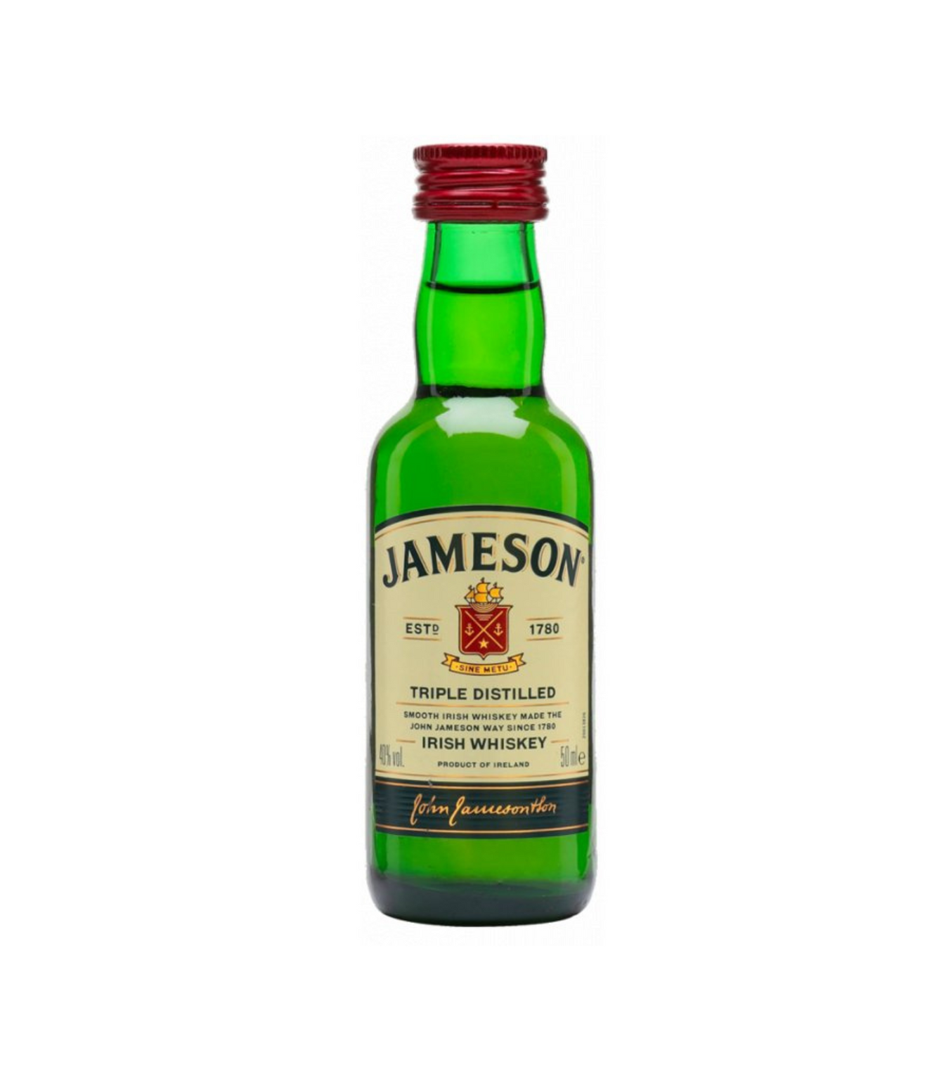 John Jameson Irish Whiskey Miniature 50ml – Premium Irish Spirit ...